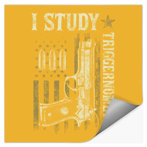I Study Triggernometry Sticker Funny Pro Guns Trigonometry Math T