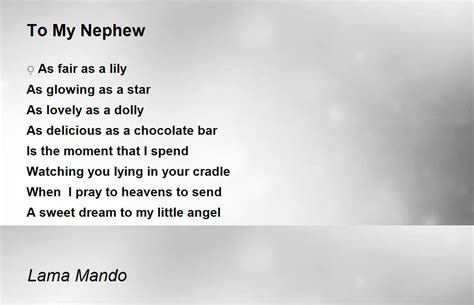 Nephew Poems