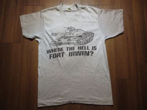 U S Army T Shirt Fort Irwin Sizem Used マツザキ商店