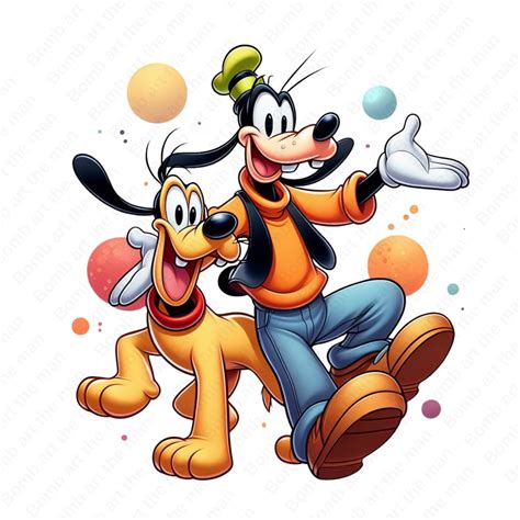 Pluto And Goofy Clipart Pluto Png Goofy Png Cute Cartoon Characters
