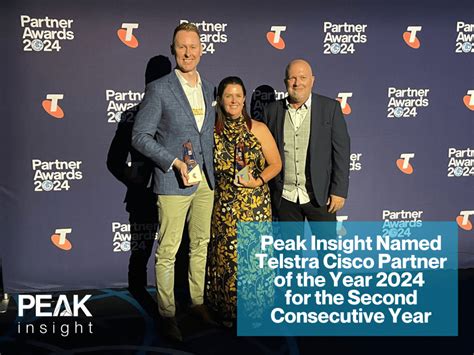 Peak Insight Awarded Telstra Cisco Partner Of The Year For The Second