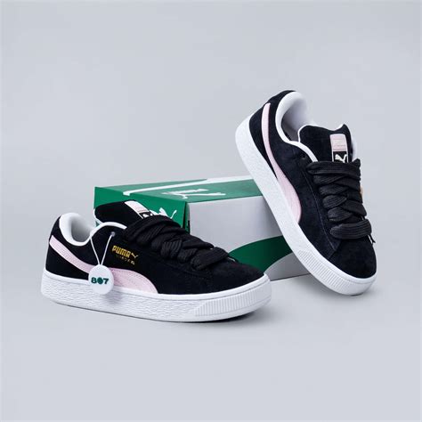 Puma Suede Xl Black Whisp Of Pink 807garage