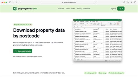 Download Property Data By Postcode In Excel Format For Quick Analysis