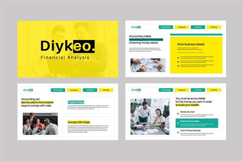 Financial Analysis Presentation Template Design Por Mightyslide En