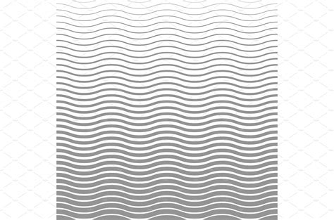 Geometric Wavy Vector Pattern Graphic Patterns ~ Creative Market