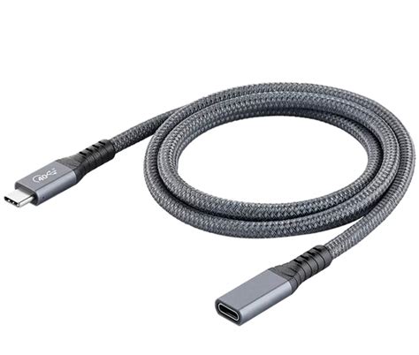 Usb C Male To Female Braided Usb4 100w 40gbps Extension Cable