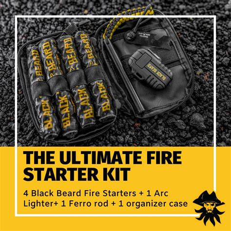 Fire Starting Kit Collection Black Beard Fire Starter Kits Tampa