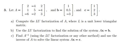 Solved 2 4 2 3 Let A 1 5 4 And B 0 5 And C 2 3