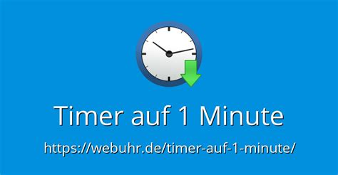 Timer Auf 1 Minute Online Timer Countdown