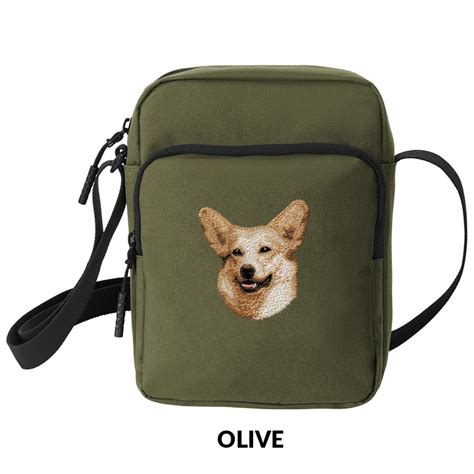 Corgi Crossbody Bag Embroidered Blonde