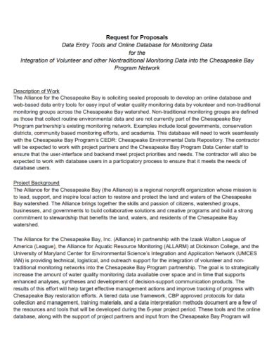 Free 10 Data Entry Proposal Samples Project Work Request