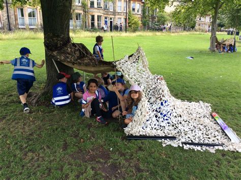 Robin Class Den Building Park Street Coe Primary School