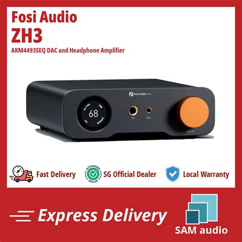 🎶sg Fosi Audio Zh3 Ak4493seq Akm Dac And Headphone Amplifier Sam