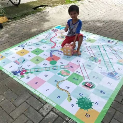 Gambar Ular Tangga Edukasi Menggambar Ular Permainan Huruf Gambar