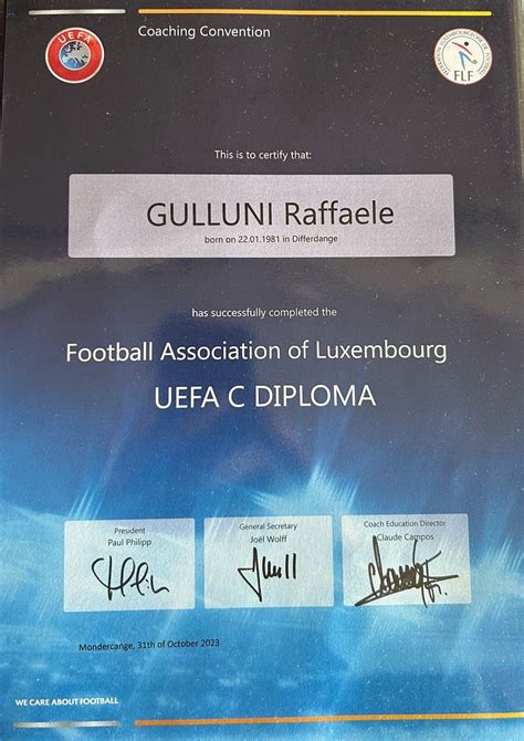 Raffaele Gulluni On Linkedin Uefa C Next Step Uefa B