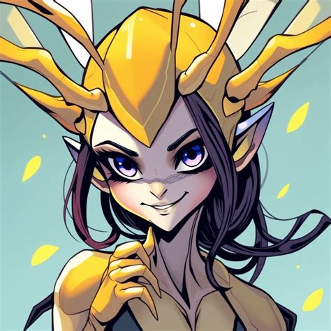 Alien Demon Bee Insect Yellow Flirty Furryai