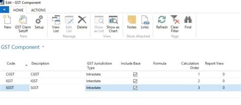 Gst Setup In Dynamics Nav Business Central