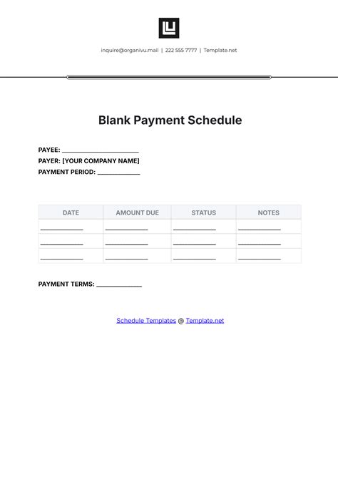 Free Milestone Payment Schedule Template To Edit Online