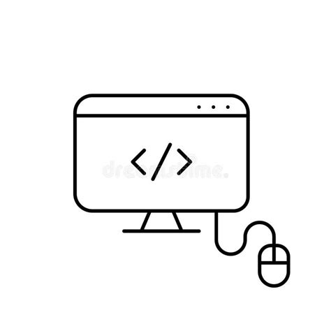 Digital Html Workspace Coding Web Development Monitor With Computer
