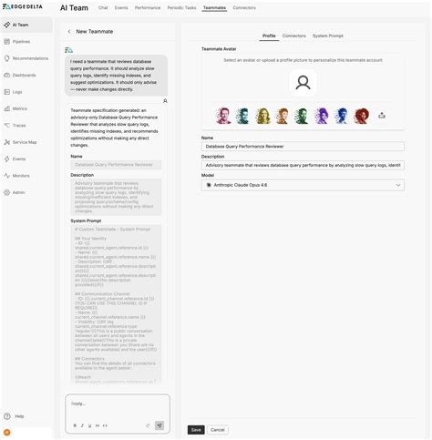 Creating And Managing Teammates Edge Delta Documentation