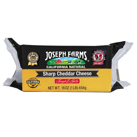 Joseph Farms California Natural Cheese Chunk Sharp Cheddar Cheese