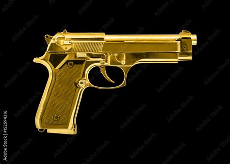 Gun Black Background