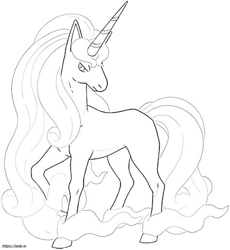 Rapidash Galar Pokémon Mewarnai Gambar