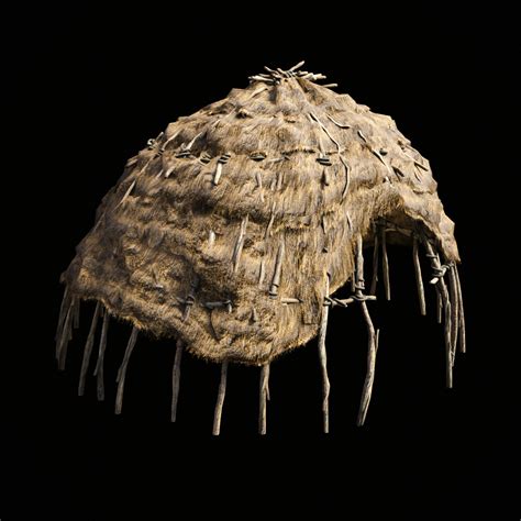 Artstation Primitive African Primal Hut Shelter House Cottage