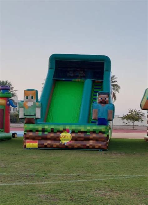 Inflatable Minecraft Slide 9 4mx4 4mx6 4m Party Fever Oman