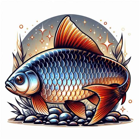 Roach Fish Vector Cartoon Illustration Premium Ai Generated Vector