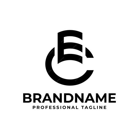 Premium Vector Letters Ec Monogram Logo Suitable For Any Business