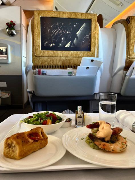 Emirates First Class Food