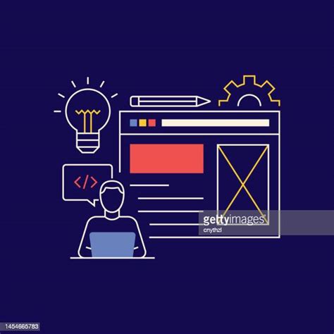 Web Design Related Vector Conceptual Illustration Designer Web Page Seo Wireframe Coding High