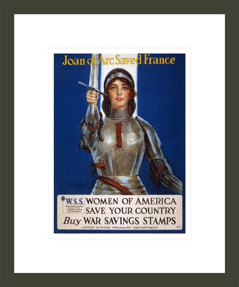 Joan Of Arc Saved France Poster 1000museums