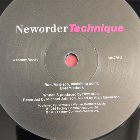 Yahoo オークション ニューオーダー New Order Technique