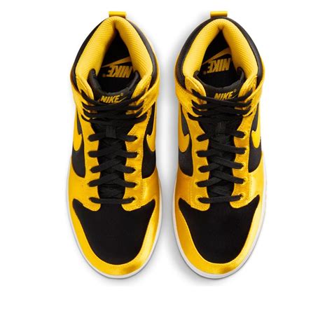 Wmns Nike Dunk High Goldenrod Satin Yellow Black Fn4216 001