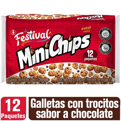 Galletas Minichips X 12 Unid Multidulces