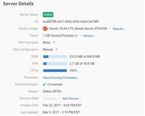 Rackspace Server Details Download Scientific Diagram