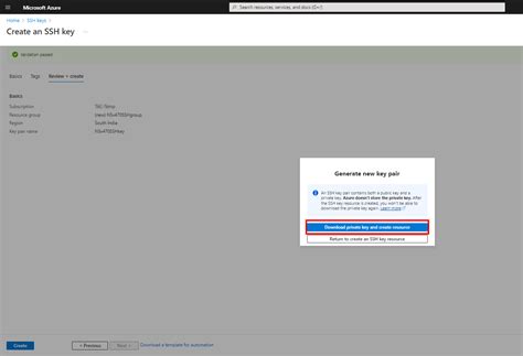 how do i ssh into a sonicwall nsv azure using ssh key pair