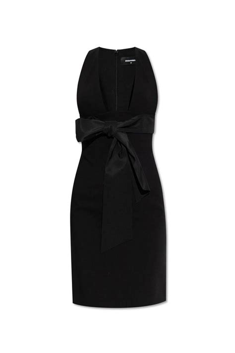 Dsquared2 Bow Embellished Sleeveless Mini Dress Dsquared2