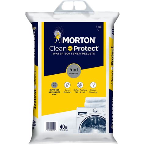 Morton Water Softener Salt Pellets 40 Lb Bag For Water Softening Hard