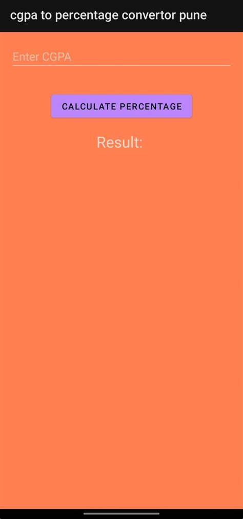 Cgpa To Percentage Converter Apk For Android Download