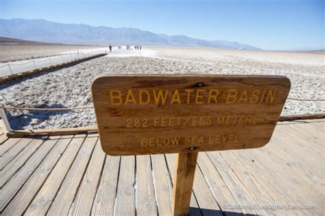Badwater Basin In Death Valley Lowest Point The Usa California