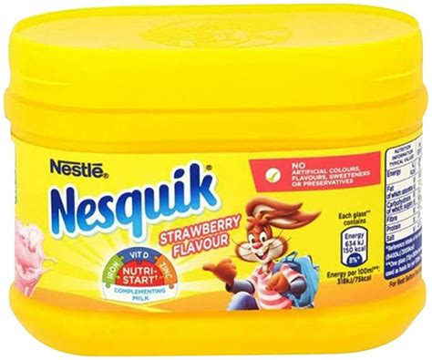 Nestle Nesquik Strawberry Flavor Milkshake Imported From Uk Flavored