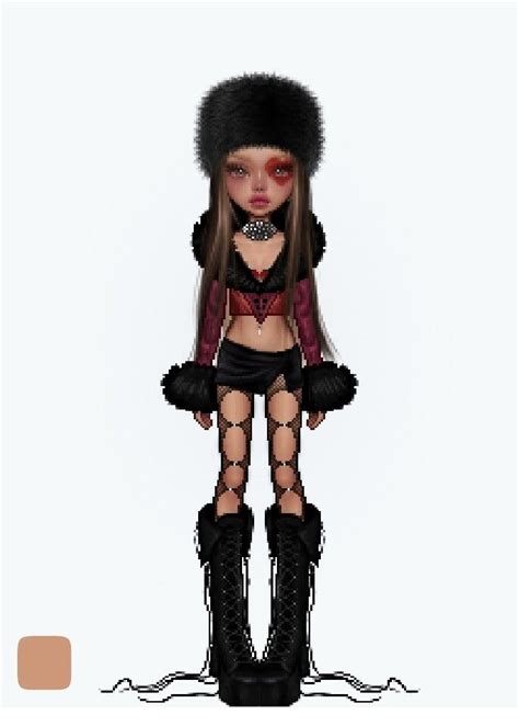Everskies Avatar Sadgirlroo Fashion Gal Black Bratz Doll Virtual