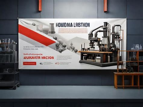 Industrial Laboratory Advertising Banner Premium Ai Generated Image