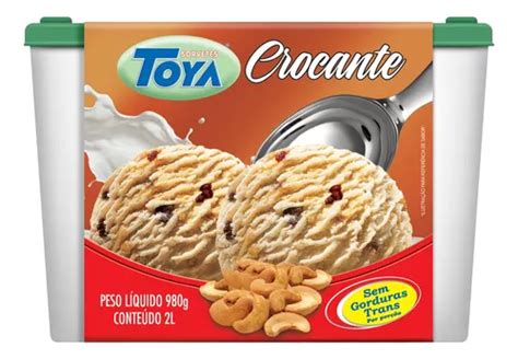 Sorvete Crocante Toya Pote 2l Mercadolivre