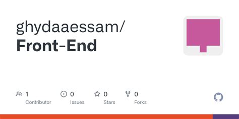 Github Ghydaaessam Front End
