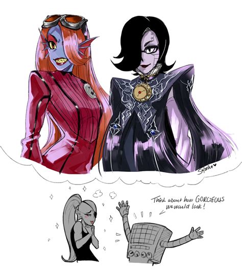 Bayonetta Undyne Jeanne Mettaton And Mettaton Ex Undertale And 2