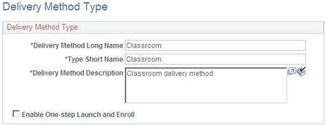 Defining Delivery Method Types